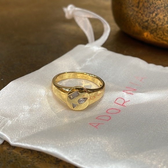 adornia | Jewelry | Adornia Multishape Swarovski Crystal 4k Gold Plated ...